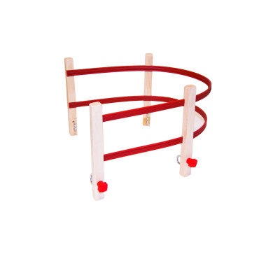 Szánkó karfa műanyag háttámlával